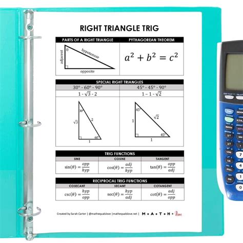 Evaluating Trig Functions Tarsia Puzzle Math Love