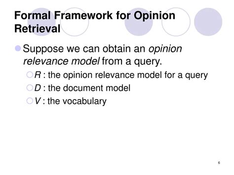 Ppt A Unified Relevance Model For Opinion Retrieval Powerpoint