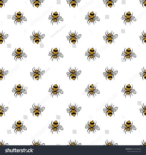 Insects Linear Pattern Vector Seamless Texture vector de stock libre de regalías