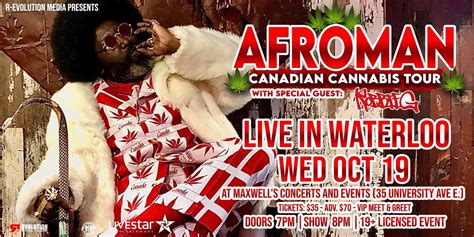 Afroman Live In Waterloo October 19th At Maxwells Concerts And Events