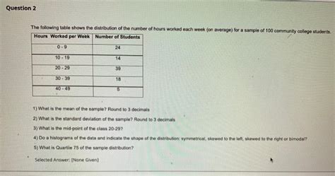 Solved Construct A Frequency Polygon In The Calculator That