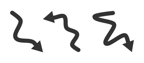 Curved Arrows On A White Background Vector Illustration 42059928 Vector Art At Vecteezy