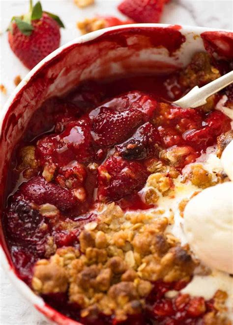 Strawberry Crumble Recipetin Eats
