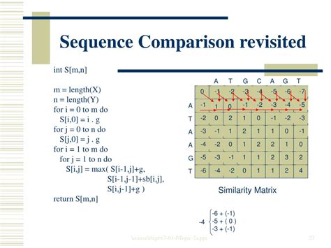 Ppt Dynamic Programming And Biological Sequence Comparison Powerpoint