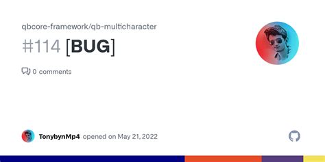 BUG Issue Qbcore Framework Qb Multicharacter GitHub