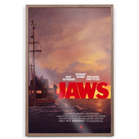 Jaws Movie Poster By Sam Gilbey Vice Press