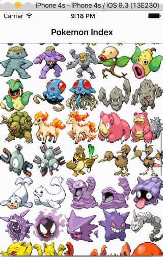 geek code life [swift] let s make pokemon index using uicollectionview
