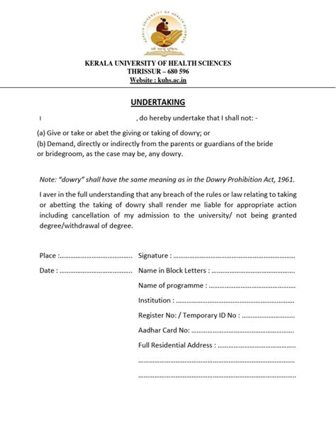 Dowry Declaration Pdf