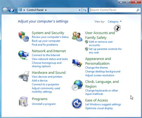 CONTROL PANEL Date Time