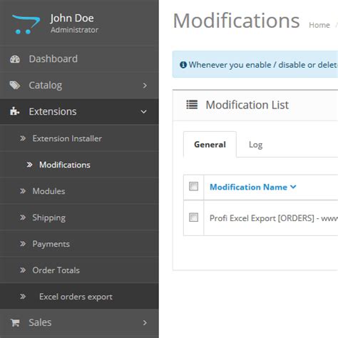 OpenCart Export Orders To Excel