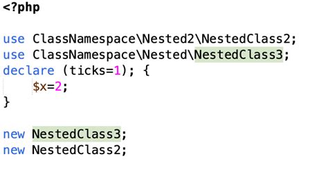 Php Fix Imports Issues With Namespaceuse Placing · Issue 5578 · Apachenetbeans · Github