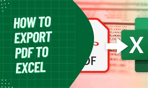 How To Export PDF To Excel A Detailed Guide Earn And Excel