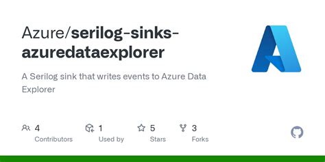 Github Azureserilog Sinks Azuredataexplorer A Serilog Sink That Writes Events To Azure Data