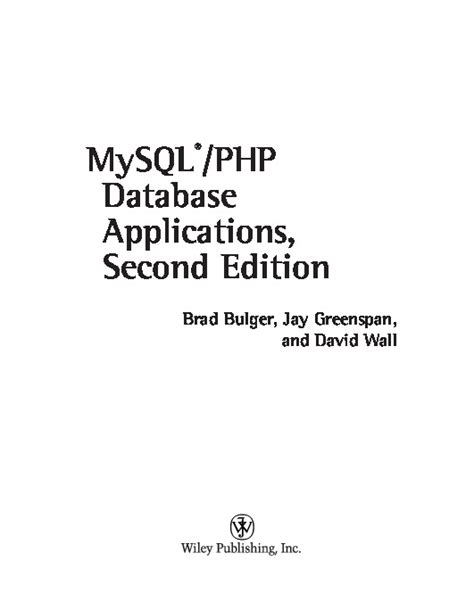Mysqlphp Database Applications Pdf Sk1vagn2cqo0