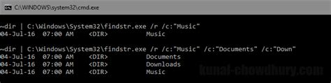 How To Filter Console Output Using Findstr Command Kunal Chowdhury