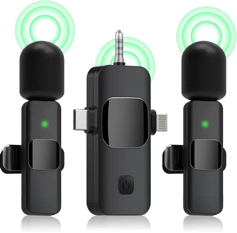 Amazon Com 3 In 1 Wireless Mini Microphone 10 Hours Of Life Wireless Microphone For IPhone