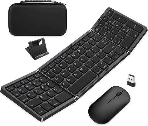 Protoarc Ergonomic Foldable Keyboard Mouse Xkm03 Portable Folding Bluetooth