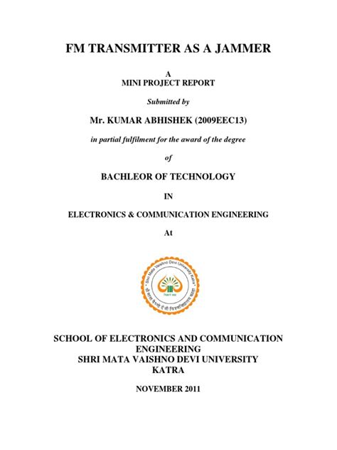 synopsis mini project pdf amplifier electronic oscillator