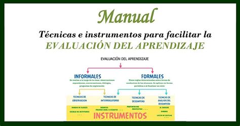 Manual De Técnicas E Instrumentos Para Facilitar La Evaluación Del