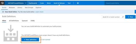 Continuous Integration Of ASP NET CORE API Application In VSTS