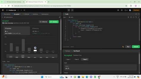 Aniket Chourasiya On Linkedin 100daysofleetcode Codingjourney Techskills Dsawithedslash