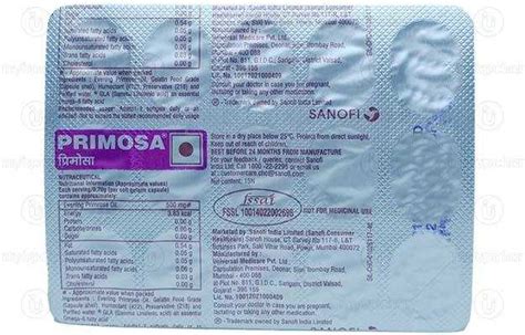 Primosa 500 Mg Capsule Uses Price Dosage Side Effects Substitute Buy Online
