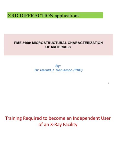 Basics Of X Ray Powder Diffraction Pdf X Ray Crystallography Crystal Structure