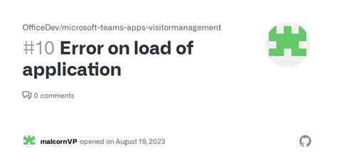 Error On Load Of Application · Issue 10 · Officedevmicrosoft Teams