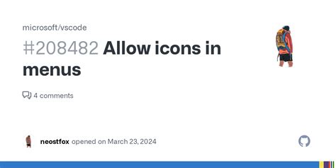 Allow Icons In Menus Issue Microsoft Vscode GitHub