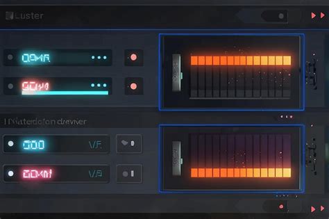 Slider Bars For Digital Panel Settings Premium Ai Generated Image