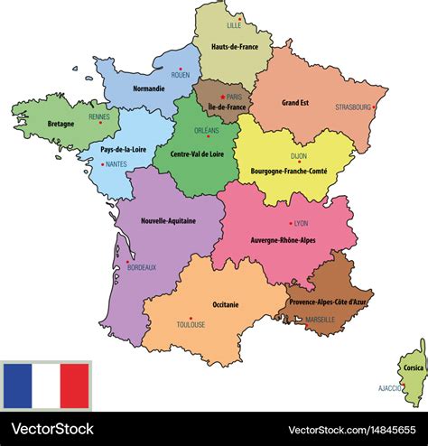 Map Of France Showing Provinces