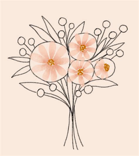 3 Ways To Add Style To Your Bouquet Of Flowers Drawing Every Tuesday
