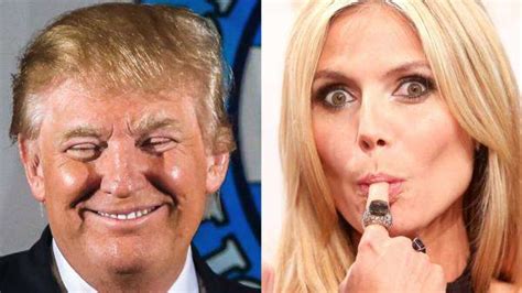 Heidi Klum Kontert Zotigen Donald Trump
