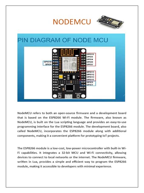 nodemcu pdf arduino internet of things