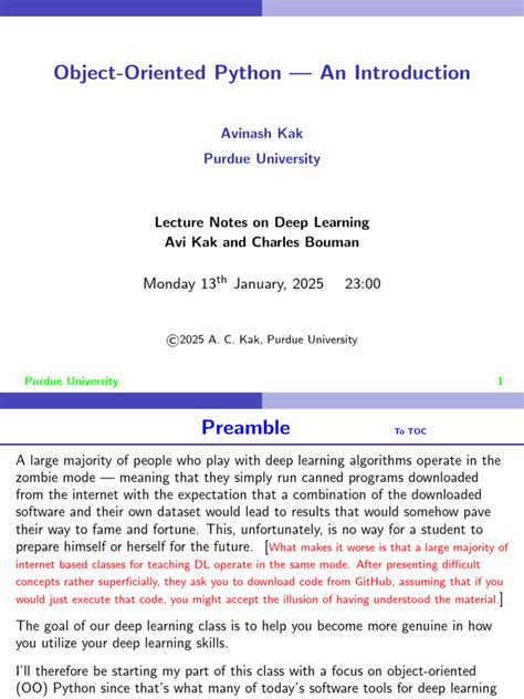Pythonoop Pdf Class Computer Programming Method Computer
