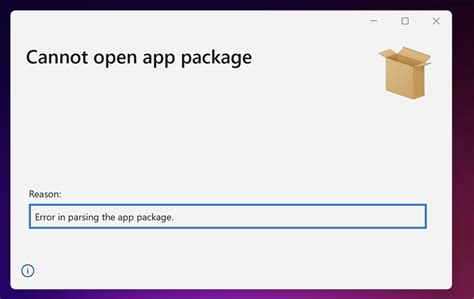 installing bug error in parsing the app package r arcbrowser