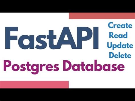 FastAPI PostgreSQL Exploring The Basics Of CRUD Operations In Hindi YouTube