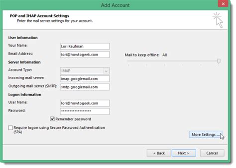 How To Add Your Gmail Account To Outlook Using IMAP