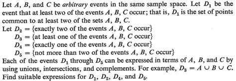 Solved Let Ab ﻿and C Be ﻿arbitrary Events In ﻿the Same
