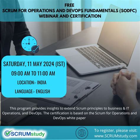 Webinar On Scrum For Operations And Devops Scrumstudy Accreditation