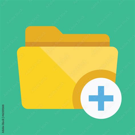 Poster Vector Add Folder Icon Wall Art Ukposters