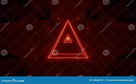 Glowing Triangle Wireframe Design 3d Illustration Background Wallpaper Stock Illustration
