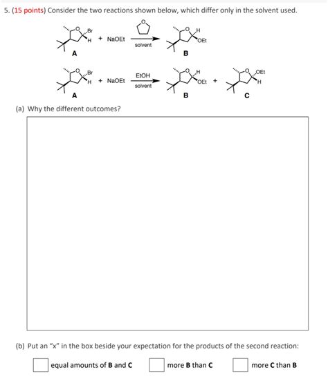 Solved Consider The Two Reactions Shown Below Which Differ Chegg Com