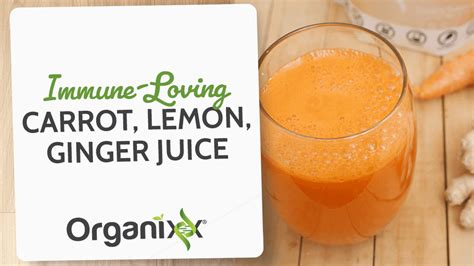Immune Loving Carrot Lemon Ginger Juice Organixx