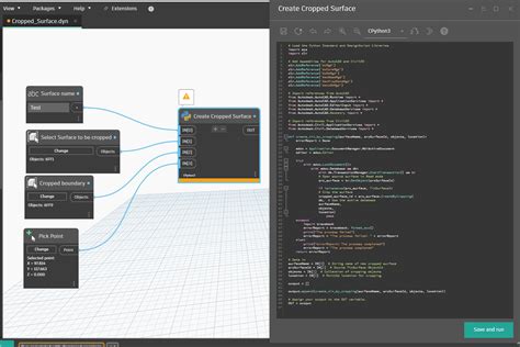 Create Cropped Surface C3d Dynamo Python Civil 3d Dynamo