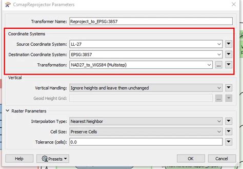 Project From Ll 27 To Epsg 3857 Web Mercator Community