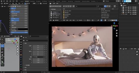Blender人物渲染练习 头油君 站酷zcool