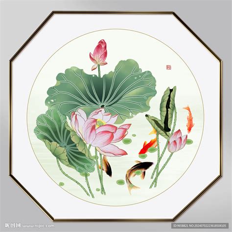 国画荷花 设计图 绘画书法 文化艺术 设计图库 昵图网