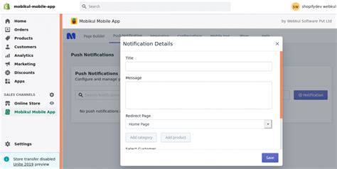 mobikul mobile app for shopify push notification feature app