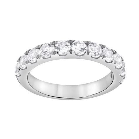 Gemstone Brilliance Lab Created White Sapphire Ring